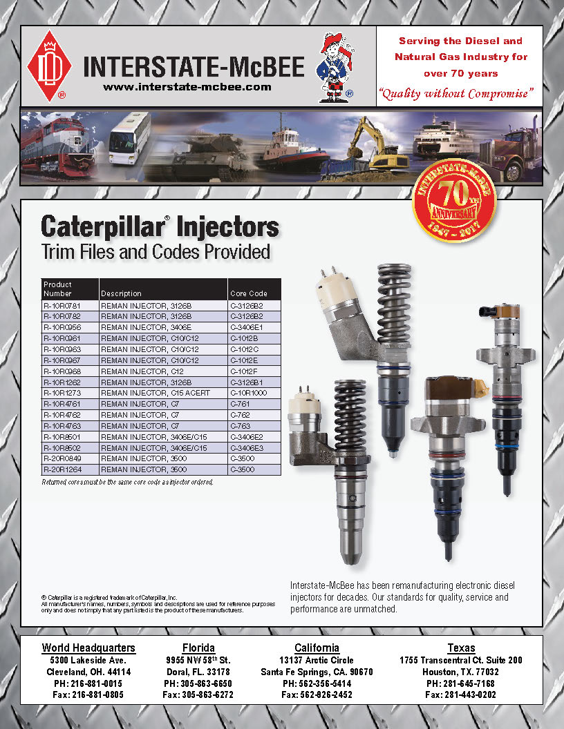 cat-injectors-sell-sheet | Interstate-McBee