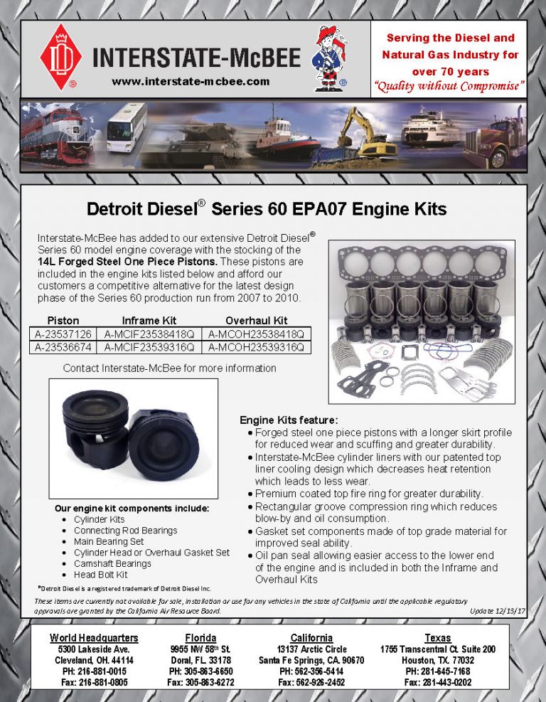 Interstate-McBee Aftermarket Detroit Diesel Products