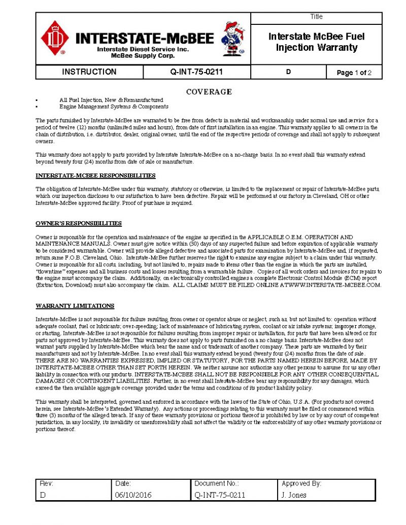 Interstate-McBee Document Library | Catalogs | New Products