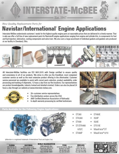 Interstate-McBee Aftermarket Navistar® Products