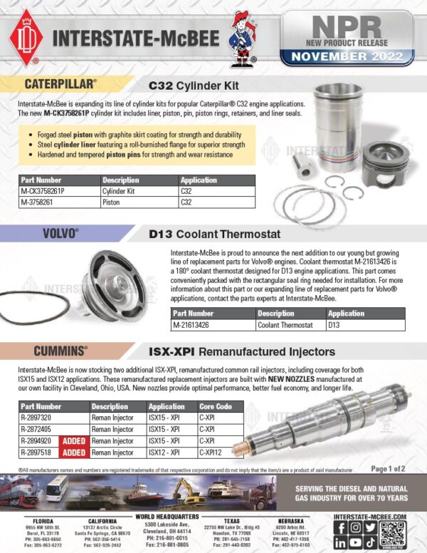 Interstate-McBee Aftermarket EMD / GE® Products