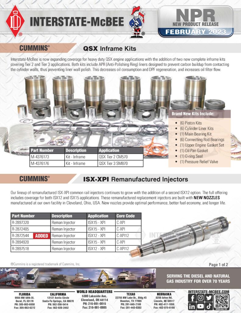 Interstate-McBee New Product Release | October 2025