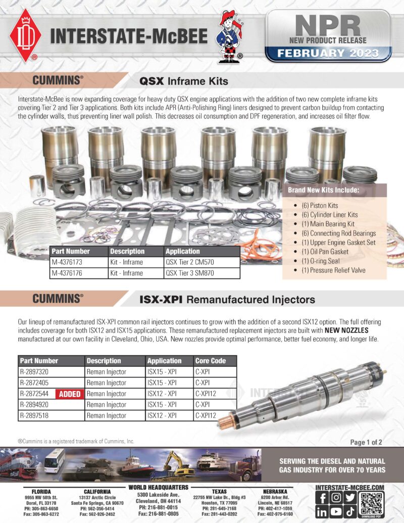 Interstate-McBee Aftermarket Detroit Diesel Products