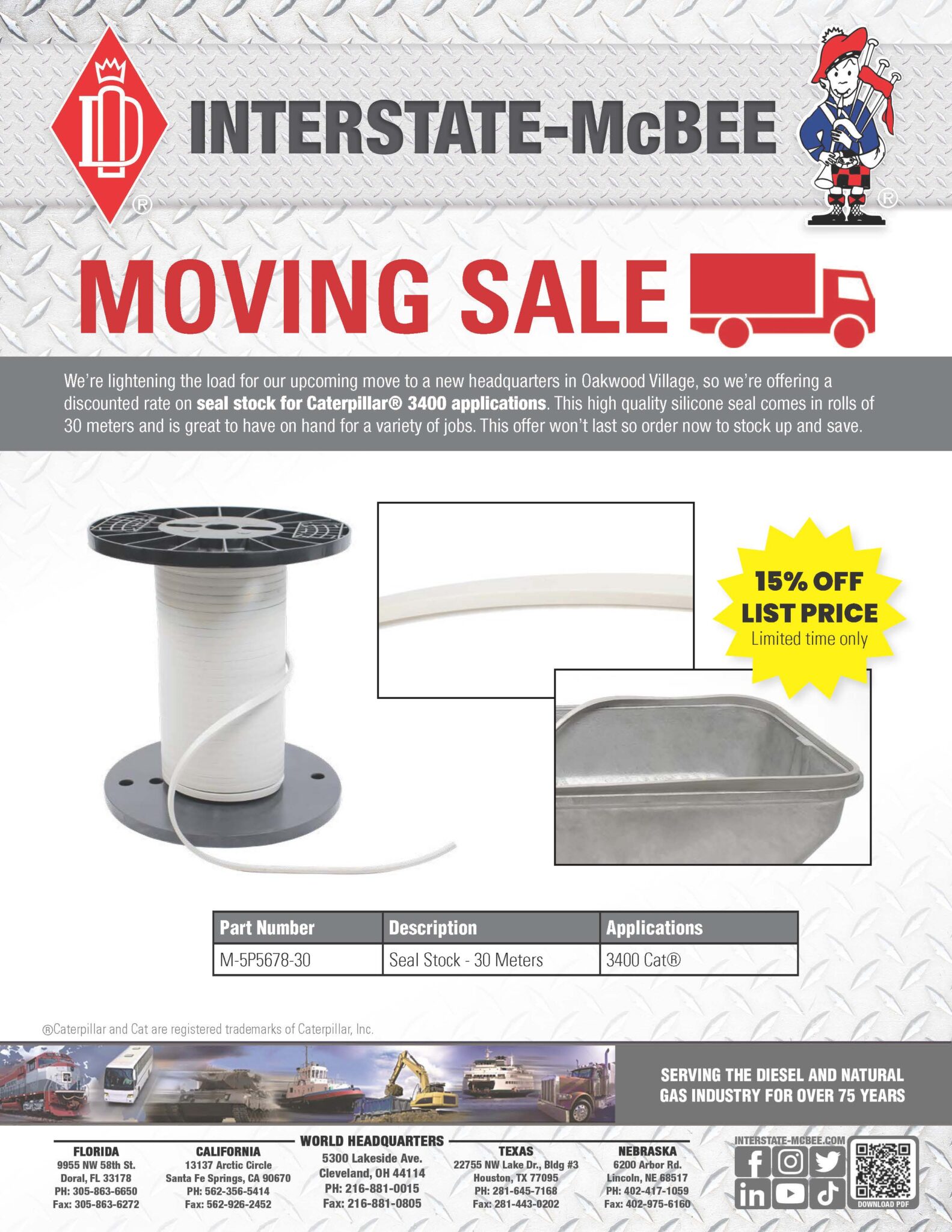 Interstate-McBee Caterpillar Replacement Parts