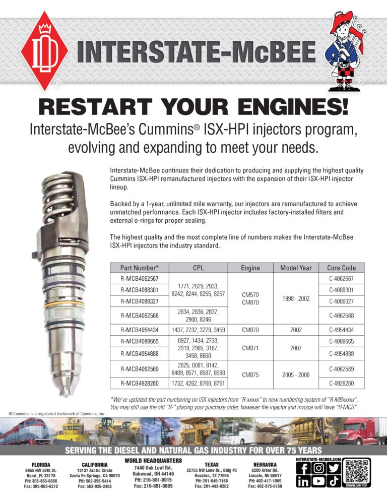 Interstate-McBee Aftermarket EMD / GE® Products