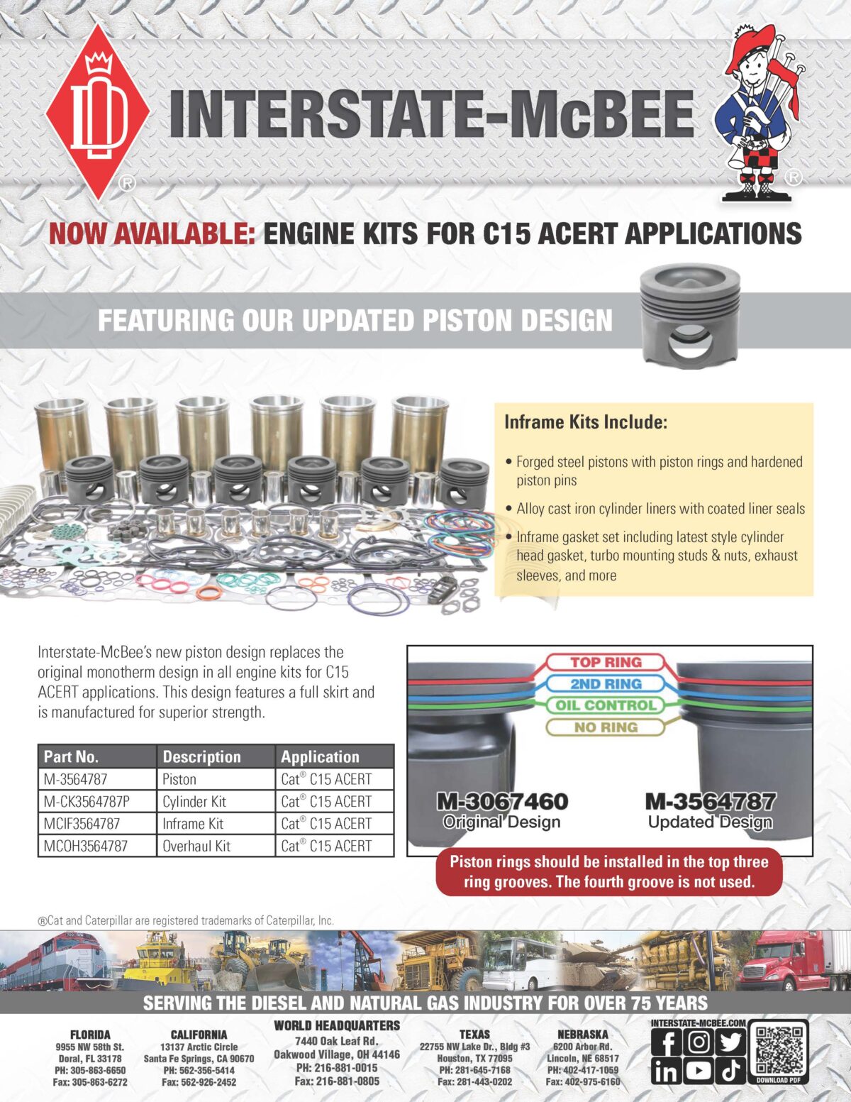 Interstate-McBee Caterpillar Replacement Parts