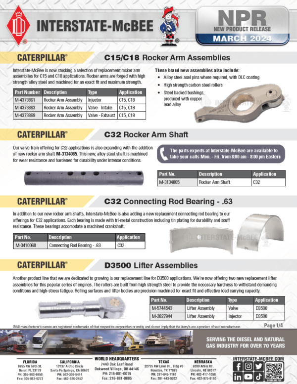 Interstate-McBee Document Library | Resources | New Products