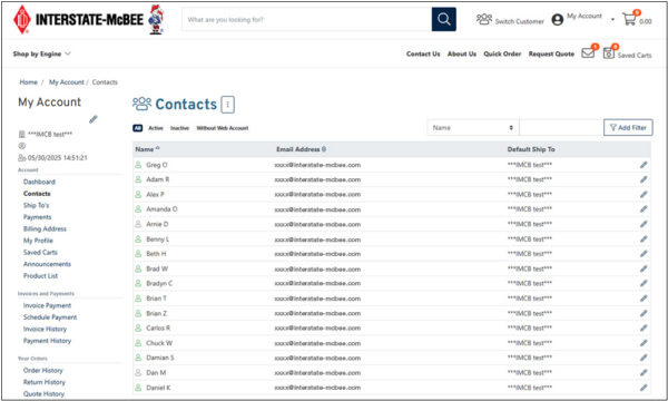 How to Use Interstate-McBee's Online Shopping Portal