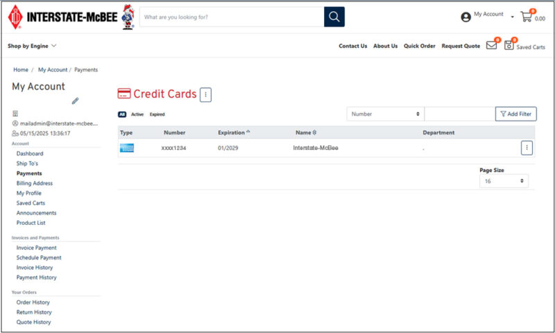 How to Use Interstate-McBee's Online Shopping Portal