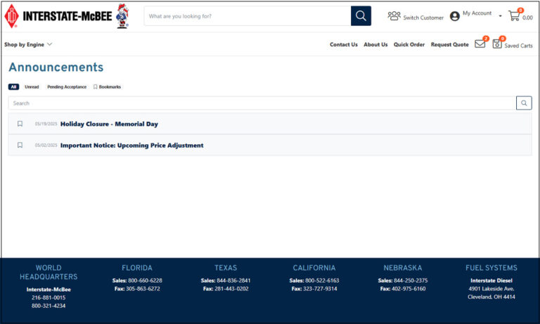 How to Use Interstate-McBee's Online Shopping Portal