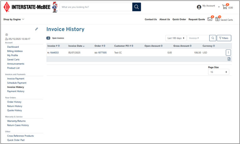 How to Use Interstate-McBee's Online Shopping Portal