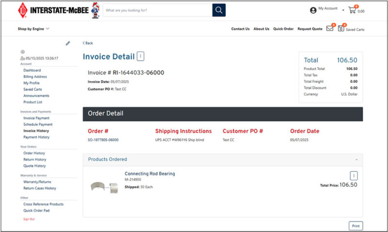 How to Use Interstate-McBee's Online Shopping Portal