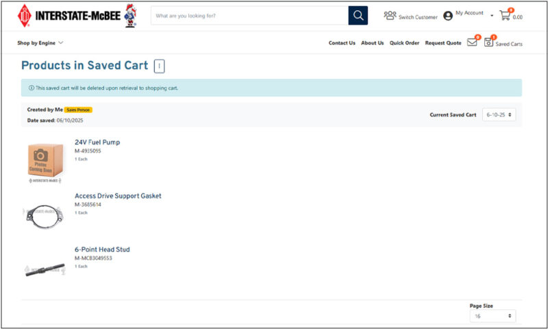 How to Use Interstate-McBee's Online Shopping Portal